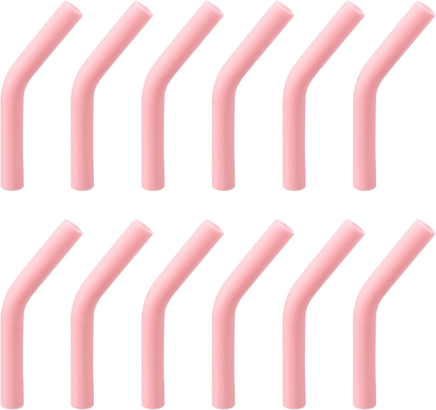 Amazon.com: uxcell 12pcs Silicone Straw Tips, Silicone Straw Elbows Tip ...