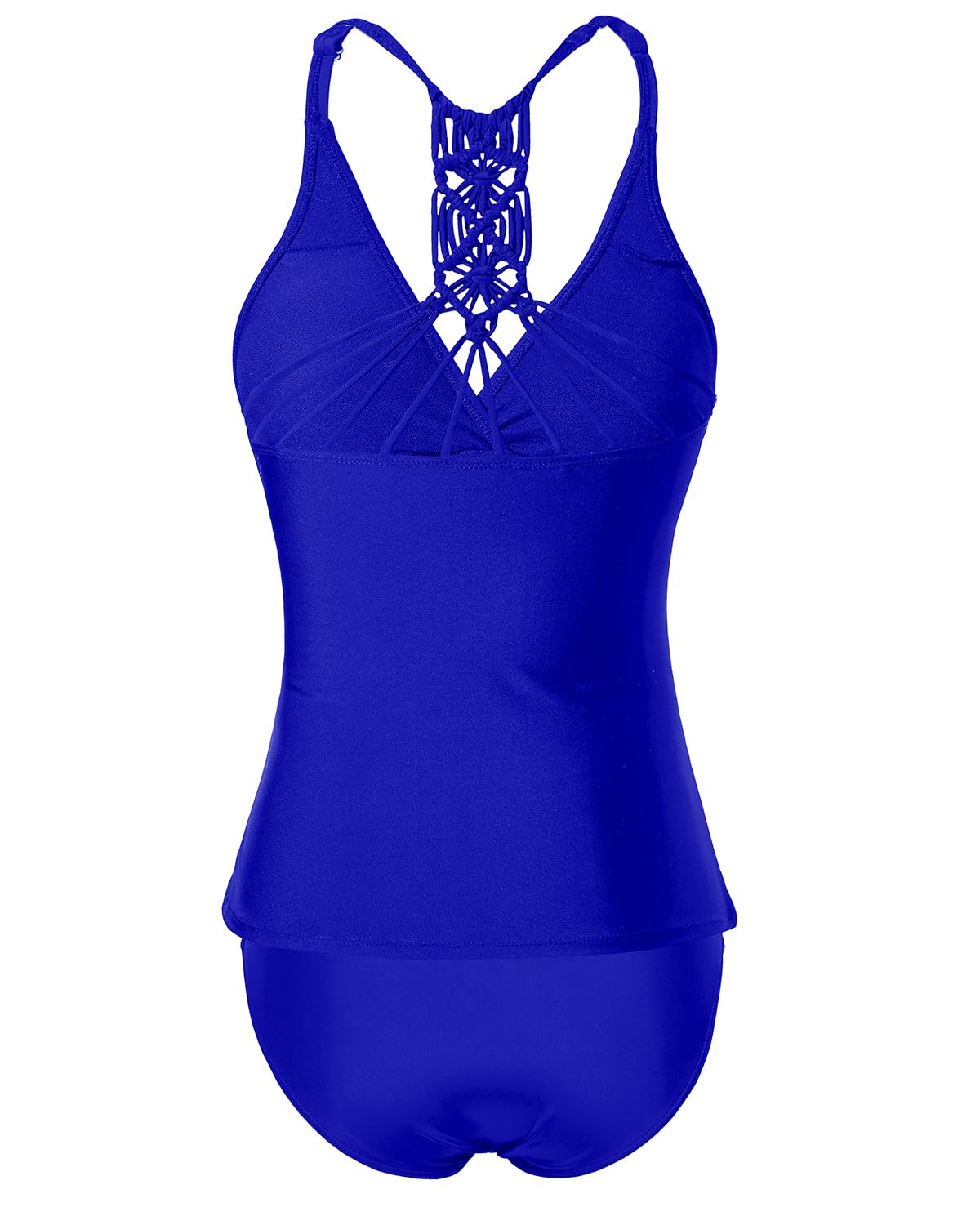 Snapklik.com : Holipick Women Royal Blue Tummy Control Two Piece ...