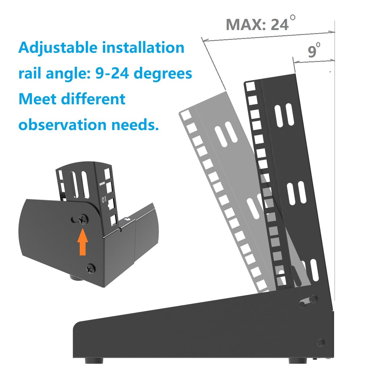 Snapklik.com : JINGCHENGMEI 2 Post 6U Desktop Network Rack 19 Inches ...