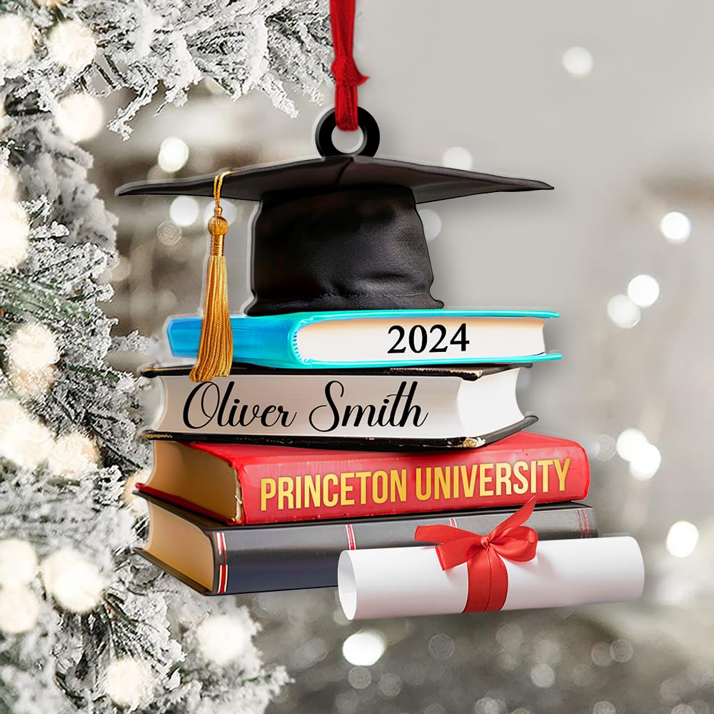 Amazon.com: Personalized Graduation Ornament 2024, Custom Name Grad Cap ...