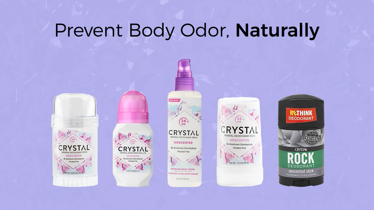 Snapklik.com : CRYSTAL Mineral Deodorant Stick - Unscented Body Deodorant