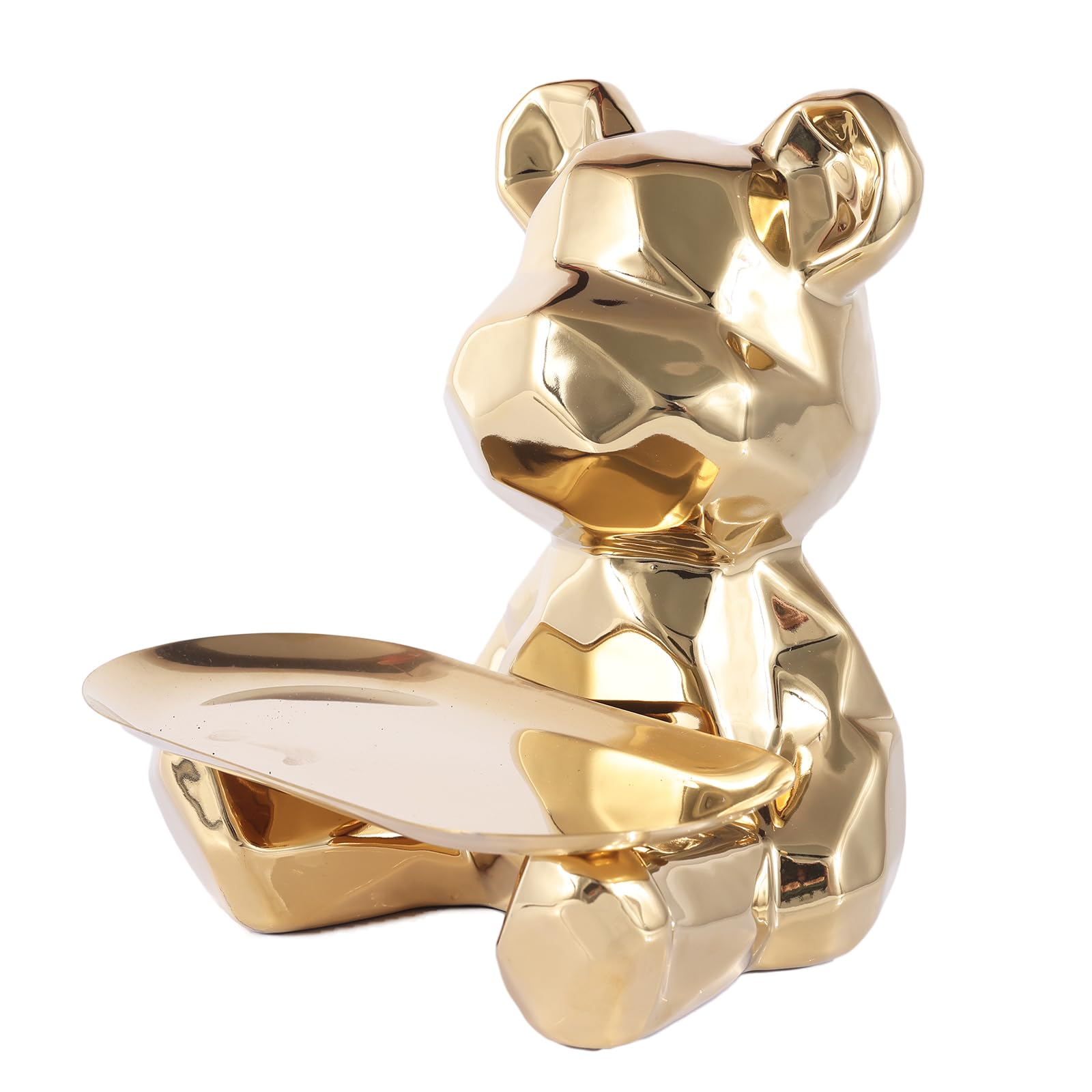 Amazon.com: suruim Ceramic Bear Key Holder Dish Bowl Statue Storage ...