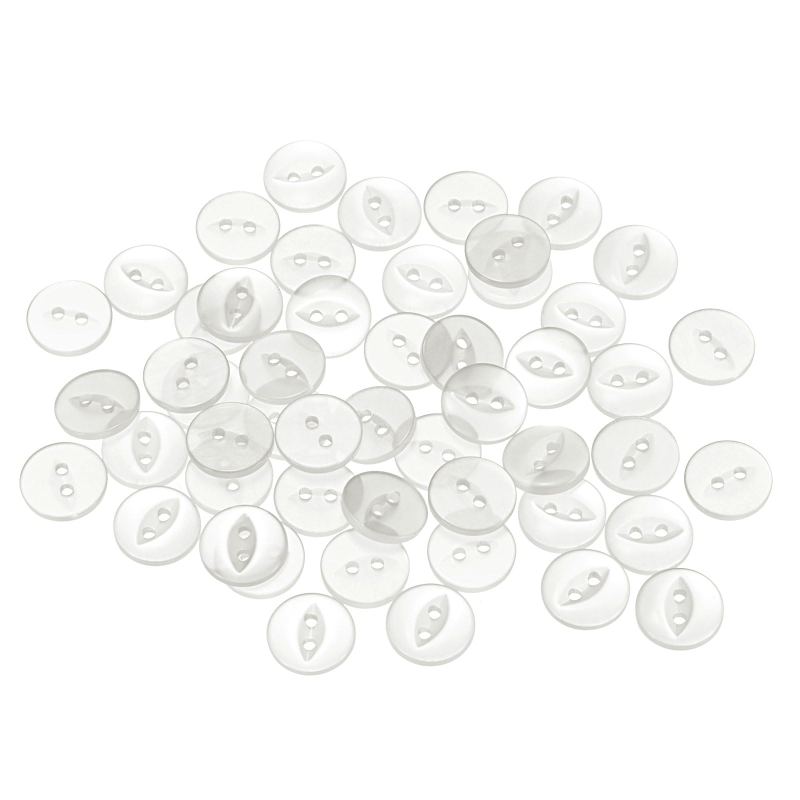 Amazon.com: HARFINGTON 50pcs 20L White Round Sewing Buttons 12.5mm 1/2 ...