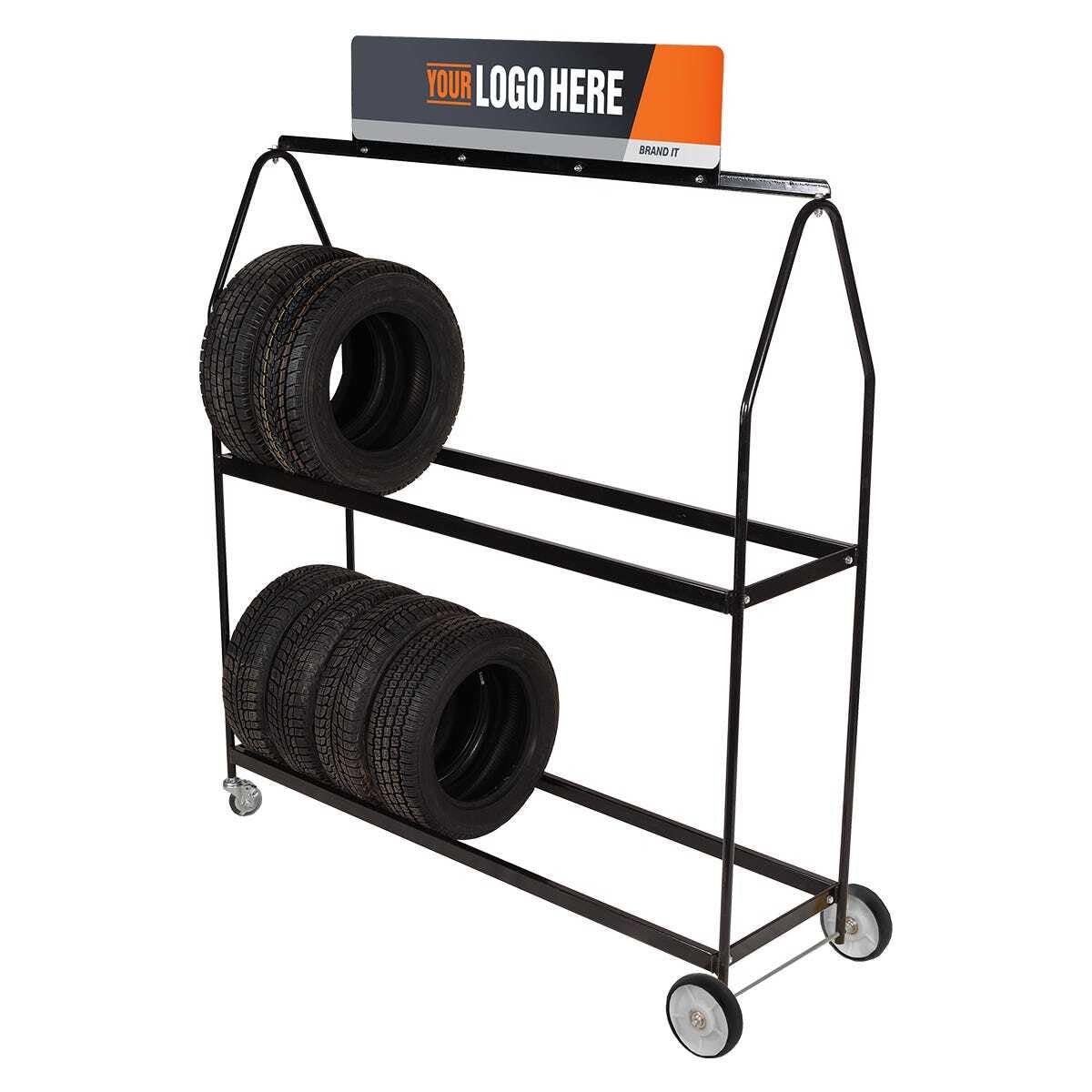 Amazon.com: Martins Industries Deluxe Steel Tire Display on Wheels ...