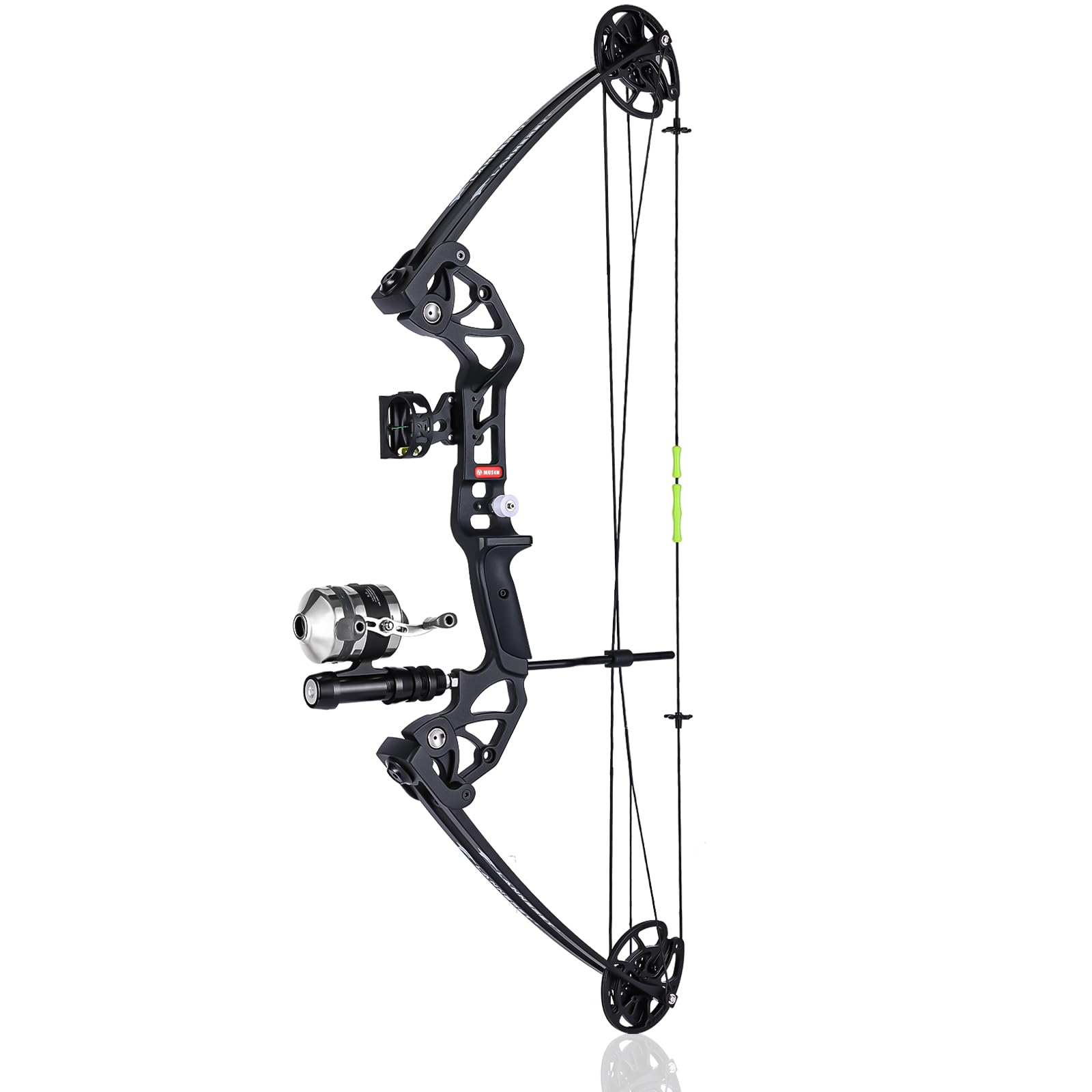 Bowfishing Bow Kit with 3 Arrows 15-45 LBS Draw Length 18"-29.5 ...