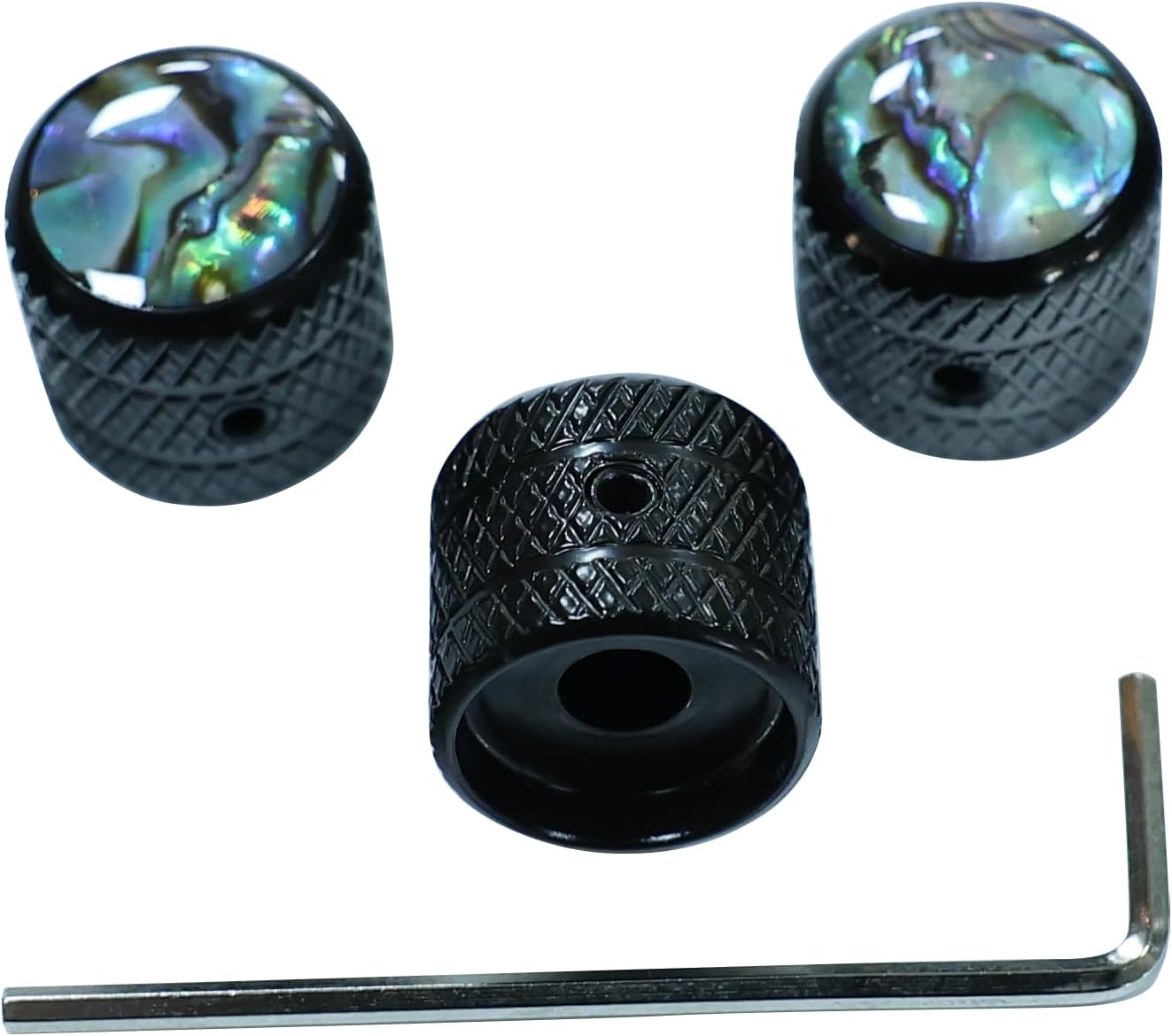 Amazon.com: OVSAL 3PCS Electric Bass Guitar Metal Knobs Abalone Shell ...