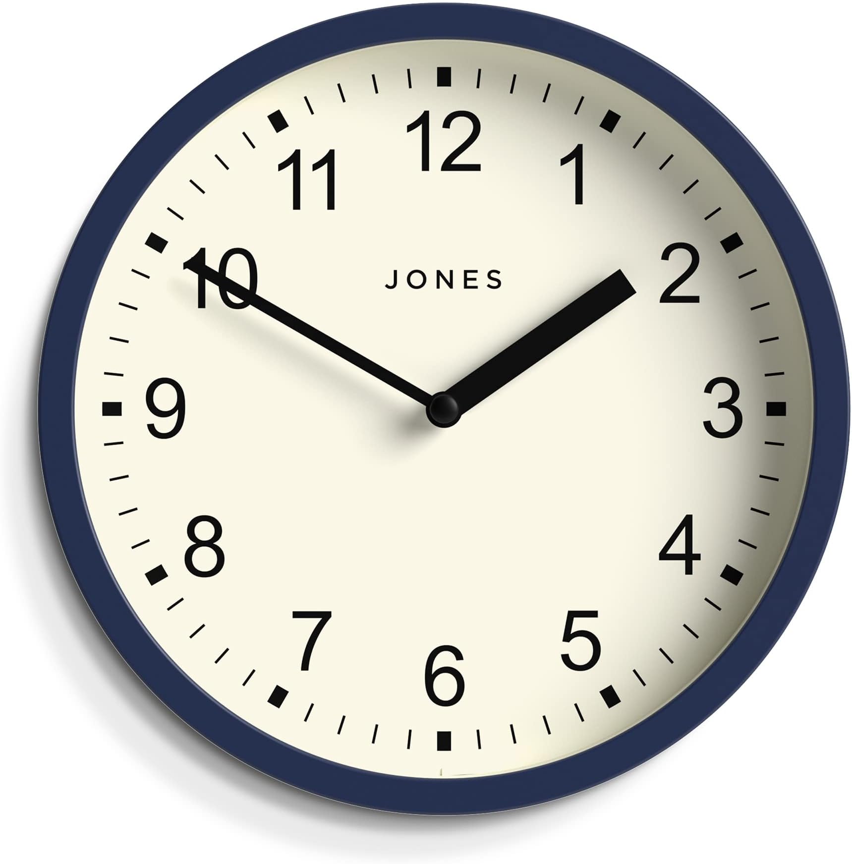 Jones Clocks® The Spin - Small Clock - Round Wall Clock - Kitchen Clock ...