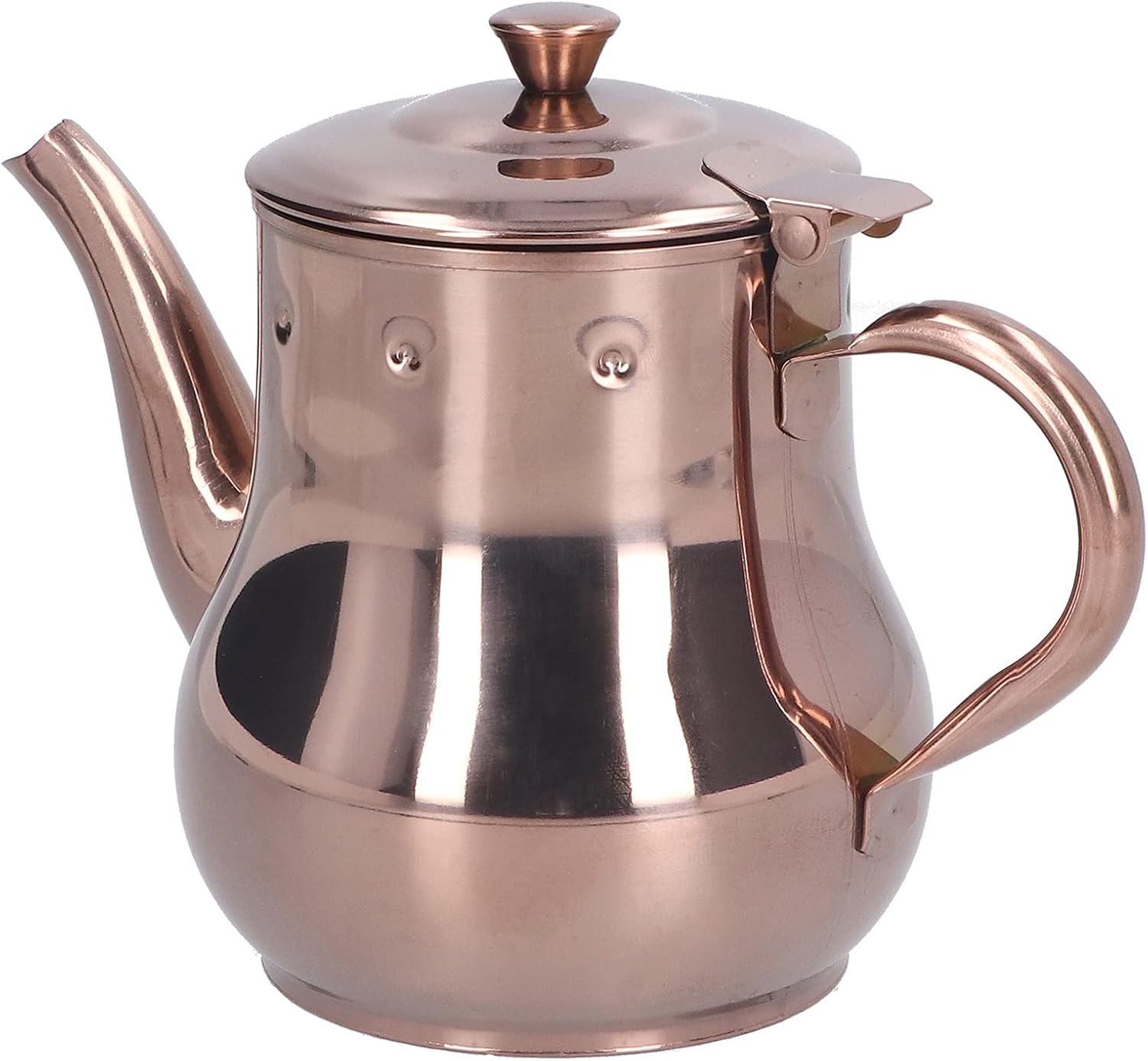 Amazon.com | 500ml Stainless Steel Teapot, Rose Gold Metal Gooseneck ...