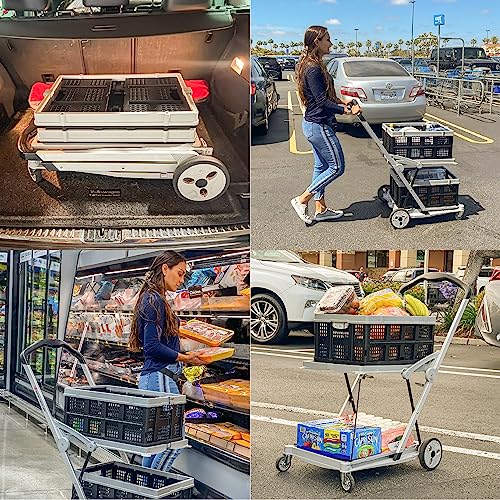 Snapklik.com : Office Cart Folding Utility Trolley