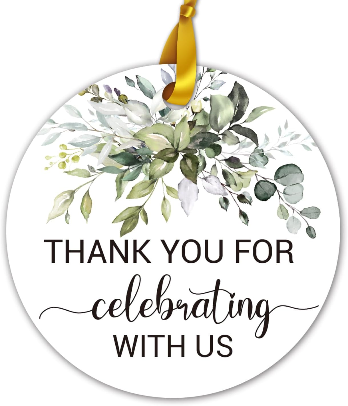 Amazon.com: 50 Thank You Favor Tags, Thank You for Celebrating with Us ...