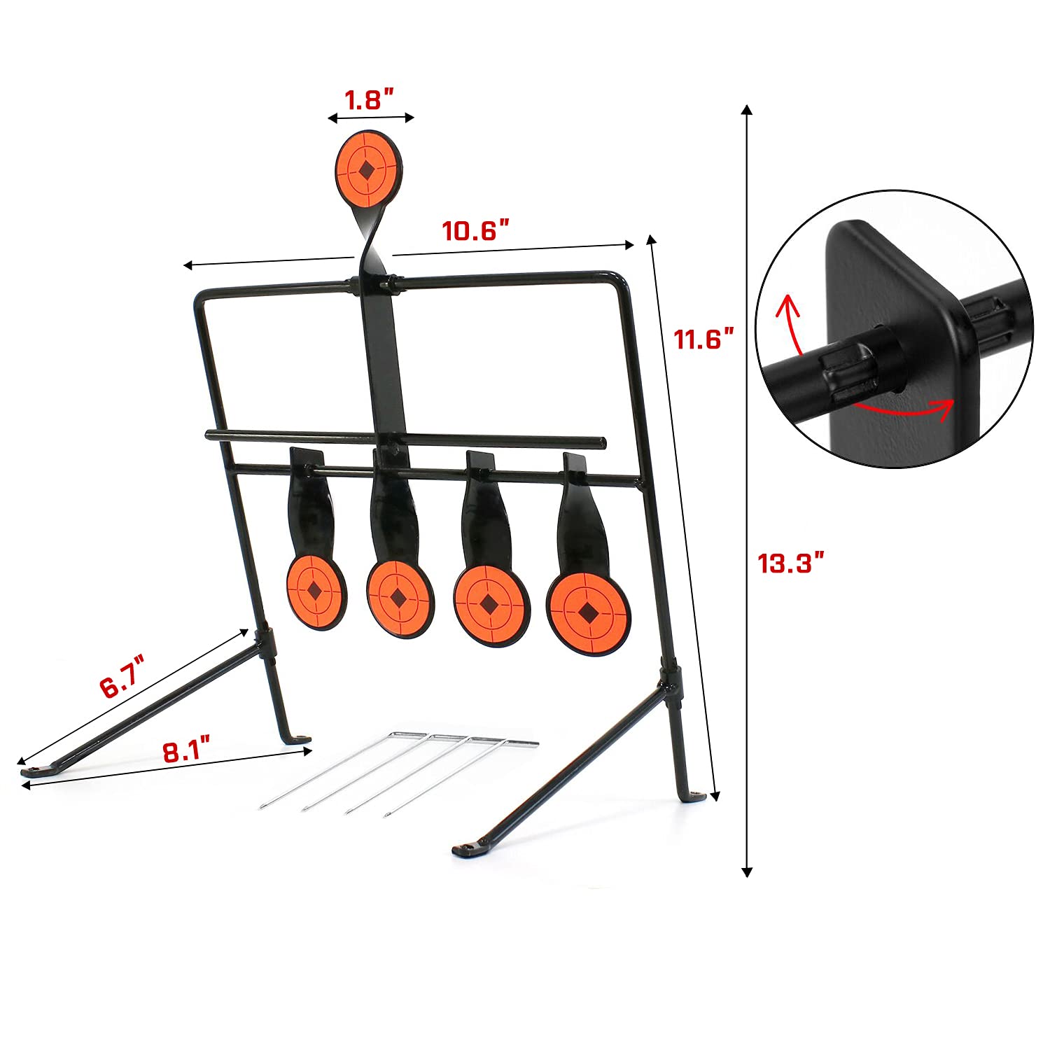 Snapklik.com : BB Gun Targets For Shooting Outdoor Resetting Shooting ...