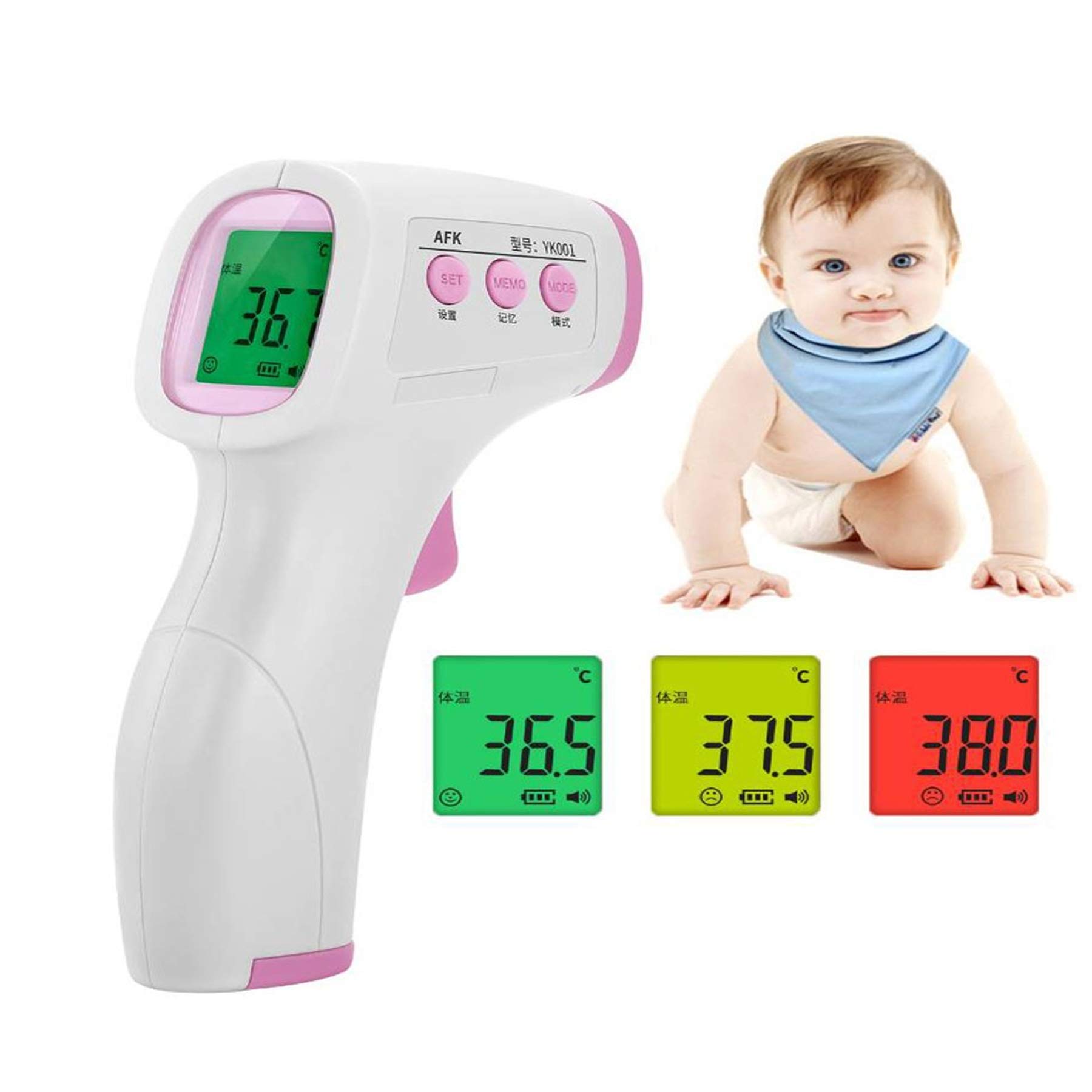 Buy Beihxwe Non-Contact Infrared Thermometer Digital Thermometer, Body ...