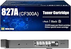 Amazon.com: Replacement 827A Toner Cartridge Compatible for HP 827A CF300A CF301A CF303A CF302A ...