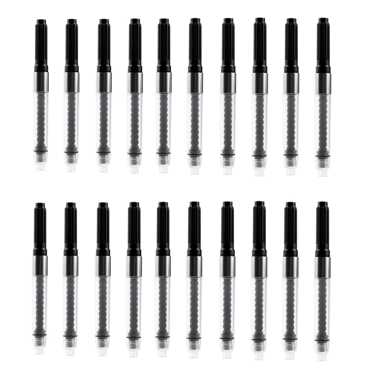 SAHENITEANA 20 Pcs Refillable Universal Fountain Pen Ink Converter ...