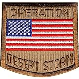 ・ブランド:ノーブランド品・製造元:ノーブランド・製造元/メーカー部品番号:P2159・OPERATION DESWRT STORM(砂漠の嵐作戦)のミリタリーパッチ。・パッチの中央に星条旗がデザインされています。・裏にアイロンシートが接着...