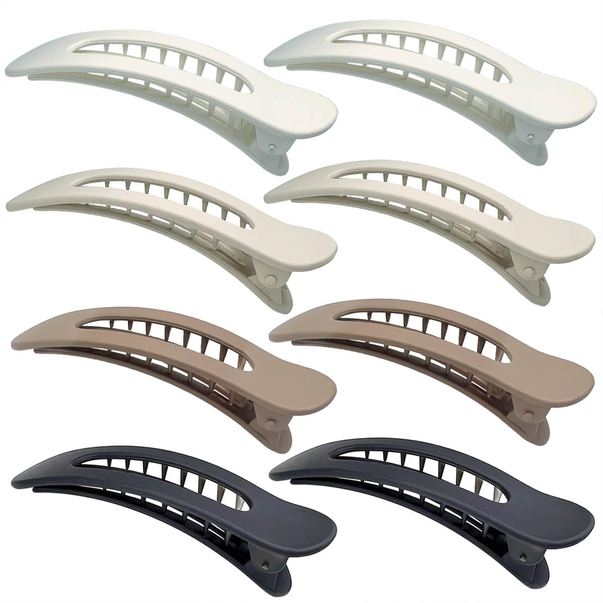 Amazon.com : Qoaimu 8 PCS Flat Hair Clips, French Concord Hair Clips ...