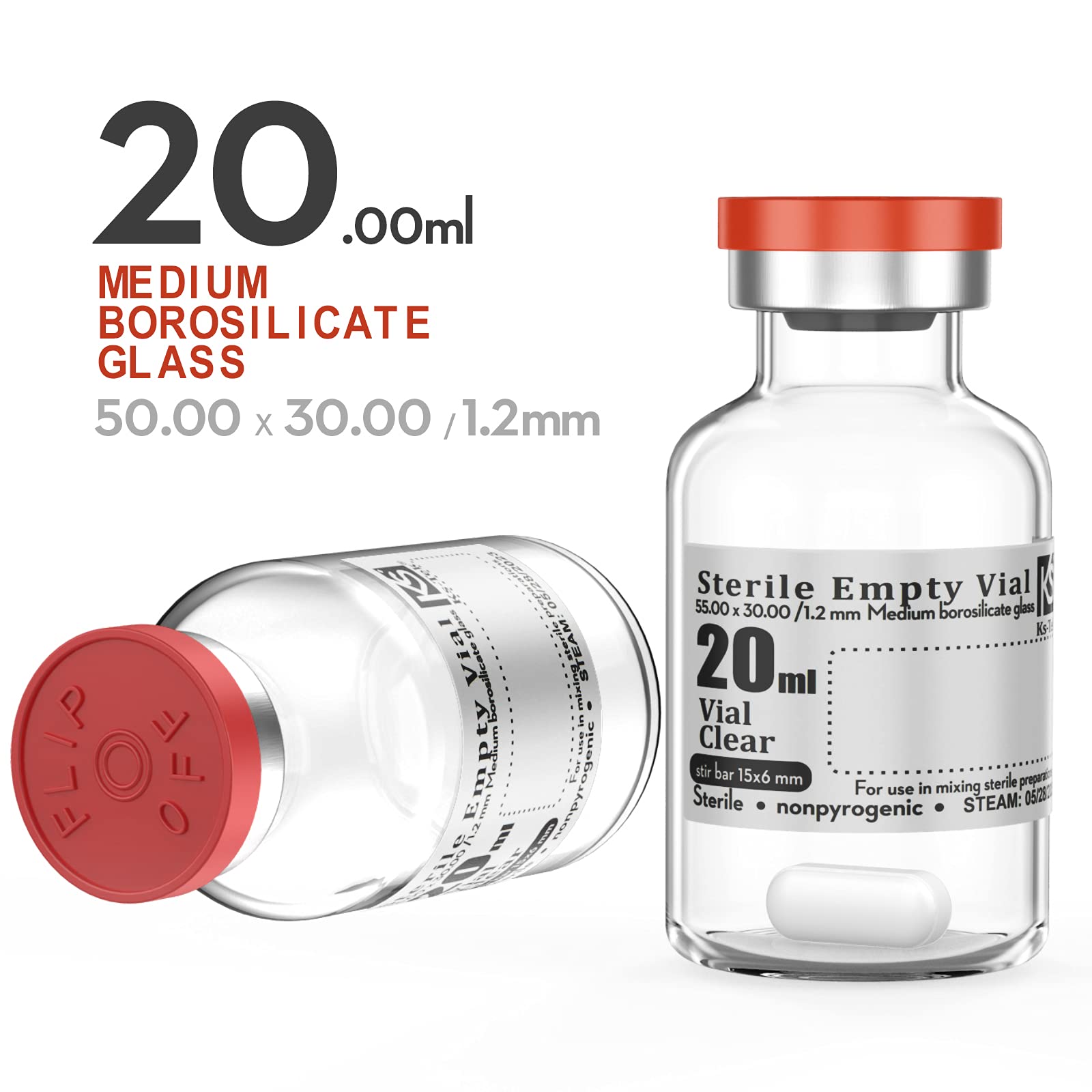 Snapklik.com : Ks-Tek Sterile Empty Vials