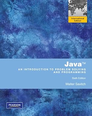 Java An Introduction to Problem Solving & Programming: International Edition : Savitch, Walter ...