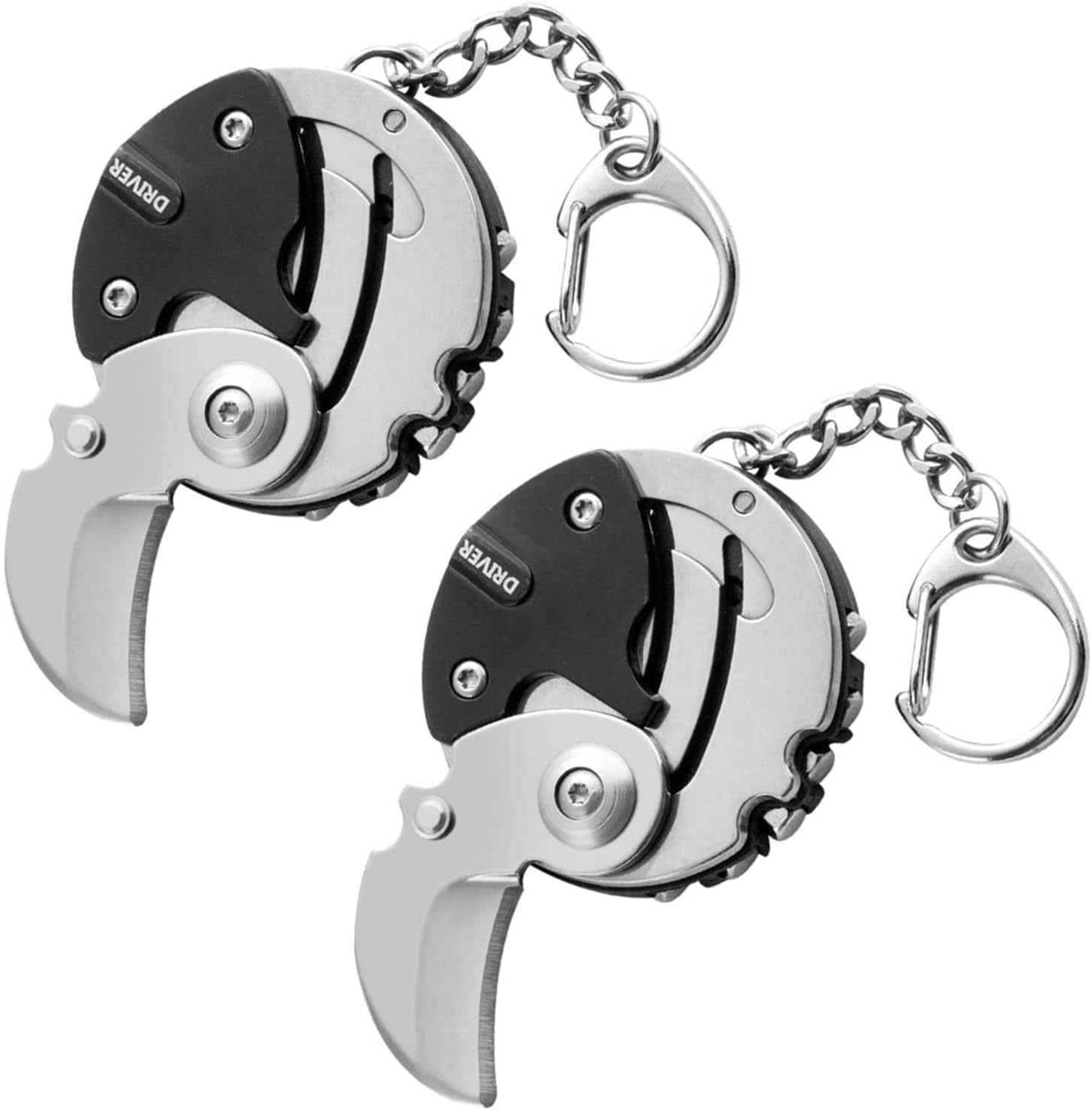 CooToly Multitool Coin Shaped Pocket Tool,Multifunctional Keychain ...