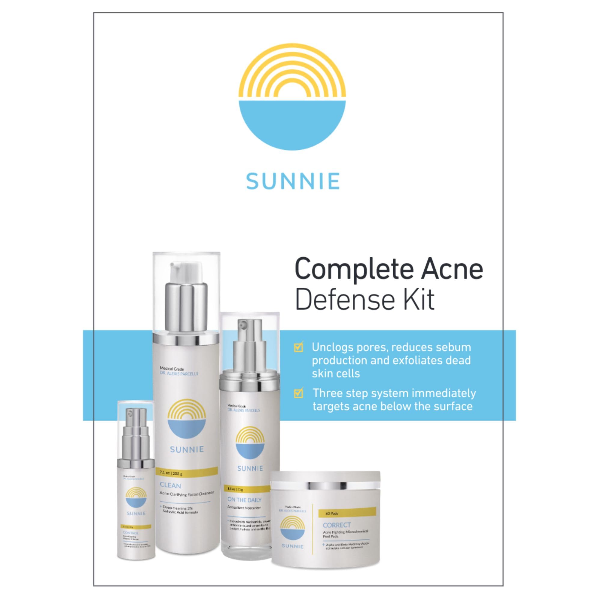 Snapklik.com : Acne Defense Kit - 4 Step Advanced Skincare Treatment ...