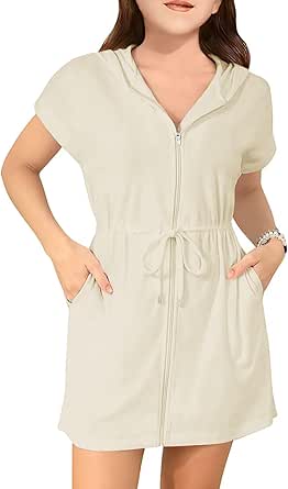 Amazon.com: CharmWM Girls Swim Terry Cloth Cover Ups Kids Swimsuit ...