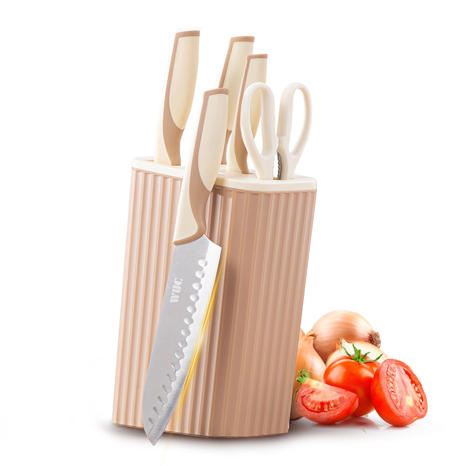 Amazon.com: RETROSOHOO Knife Khaki Set, 6-Pieces Ultra Sharp ...