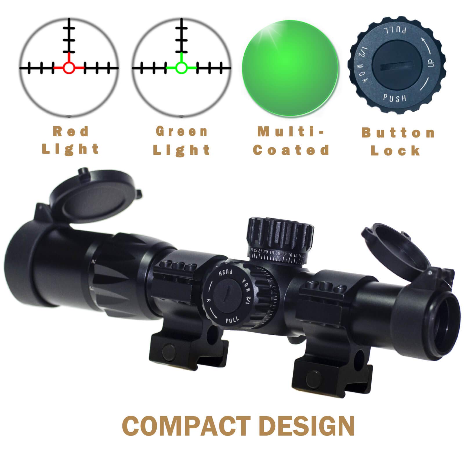 Buy DIAN 1-6X24 Compact Reticle Illuminated Lock Reset Strike Eagle ...