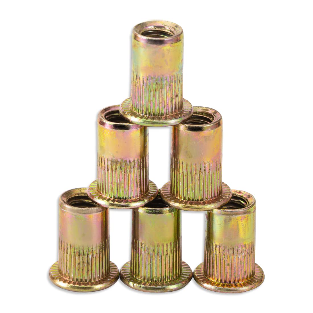 SCNUT 20 tuercas de remache métricas de acero al carbono M12, tuerca ...