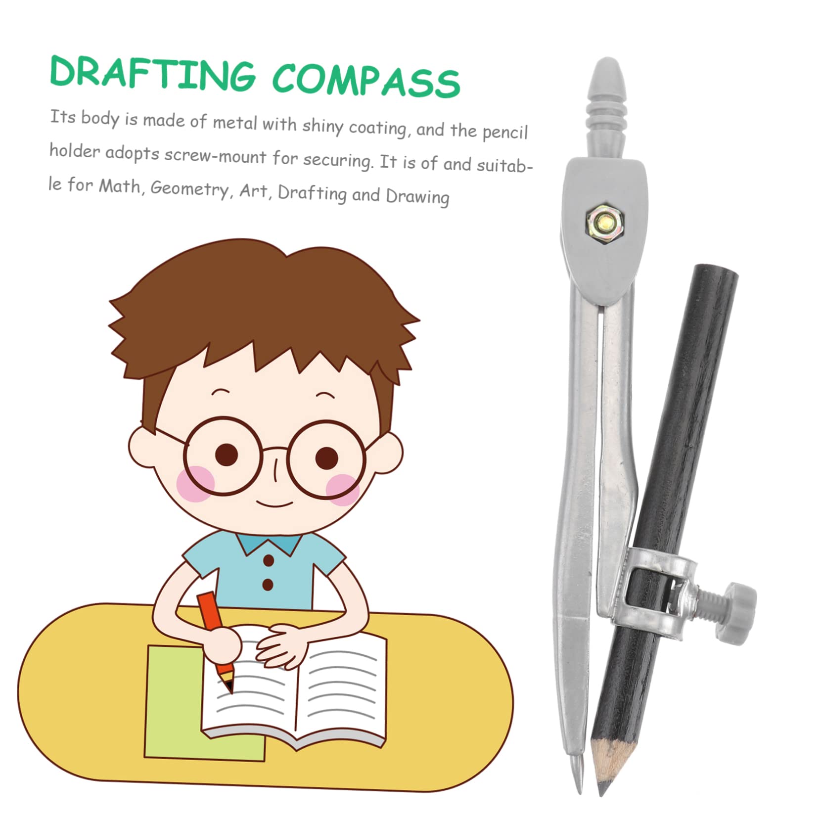 Cartoon Math Compass