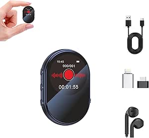 Amazon.com: 64GB AI Intelligent Digital Voice Recorders Recorder with Playback，Voice-Activated ...