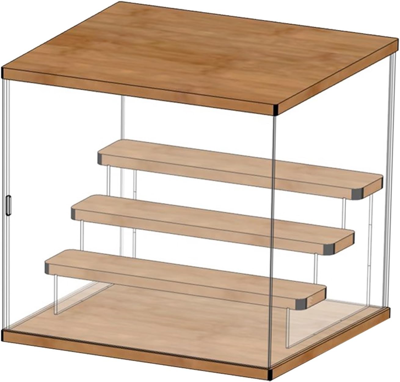 Amazon.com: Acrylic Display Case,1,2,3 Tier Clear Display Box Display ...