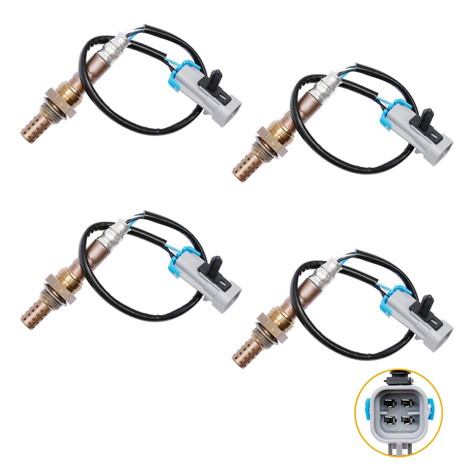 Snapklik.com : O2 Oxygen Sensor Upstream Downstream 4Pcs Compatible