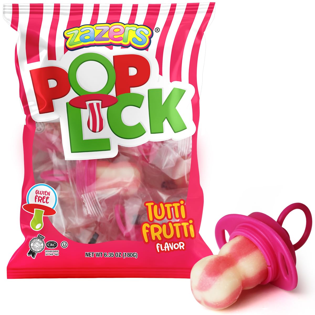 Amazon.com : Lollipop Ring Pacifier Candy - Pop Lick - Individually ...