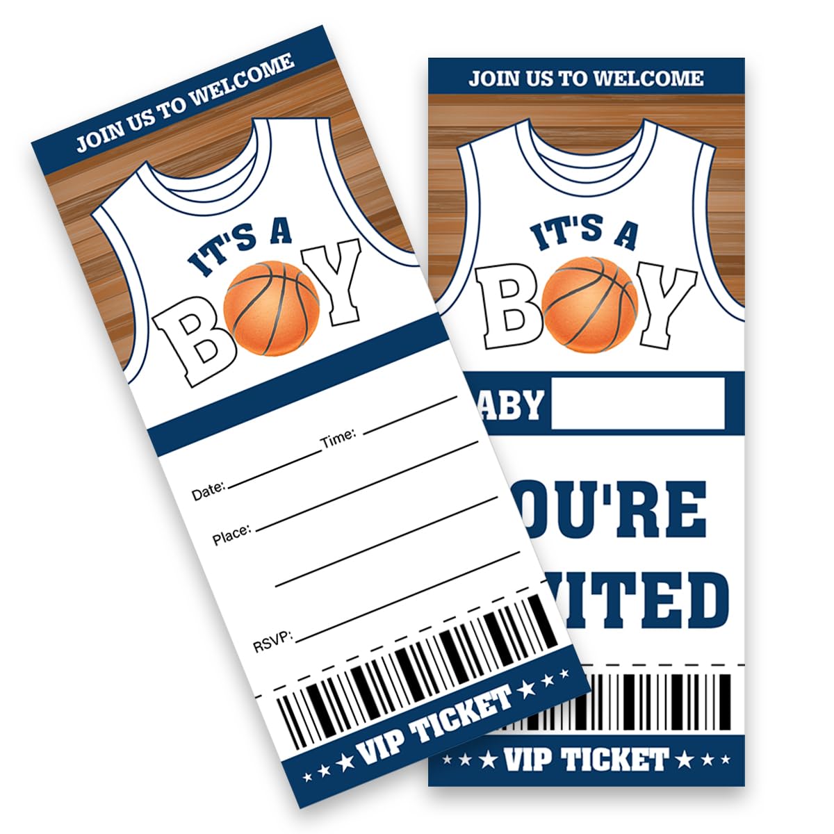 Basketball Themed Baby Shower Invitations