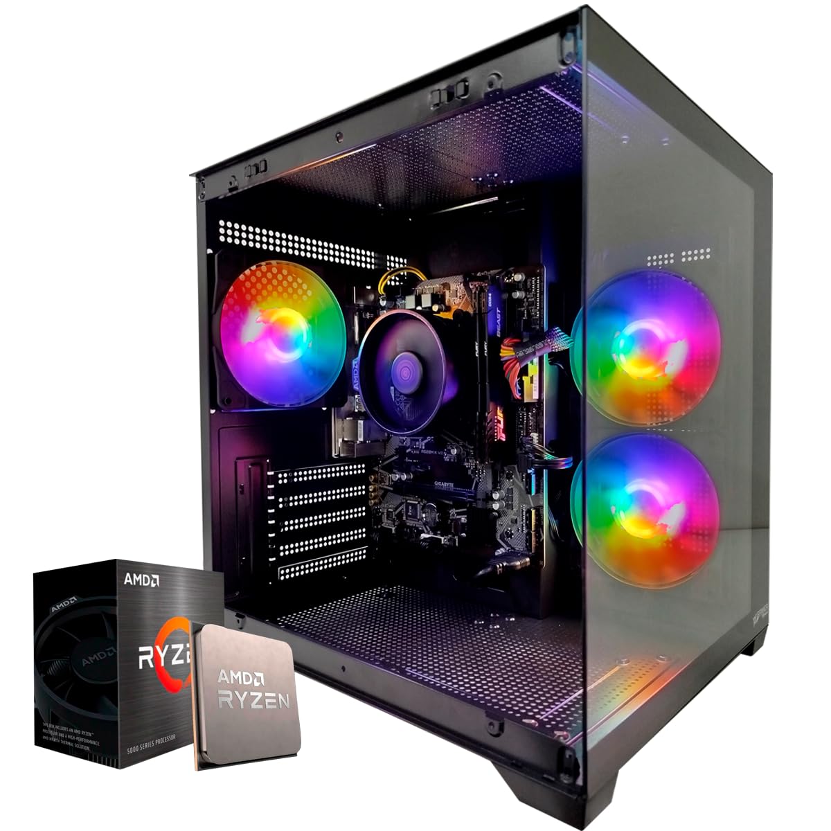 PC GAMER RYZEN 5 4600G, 16GB DDR4, SSD M.2 NVME 256GB, VEGA 7 | Amazon ...