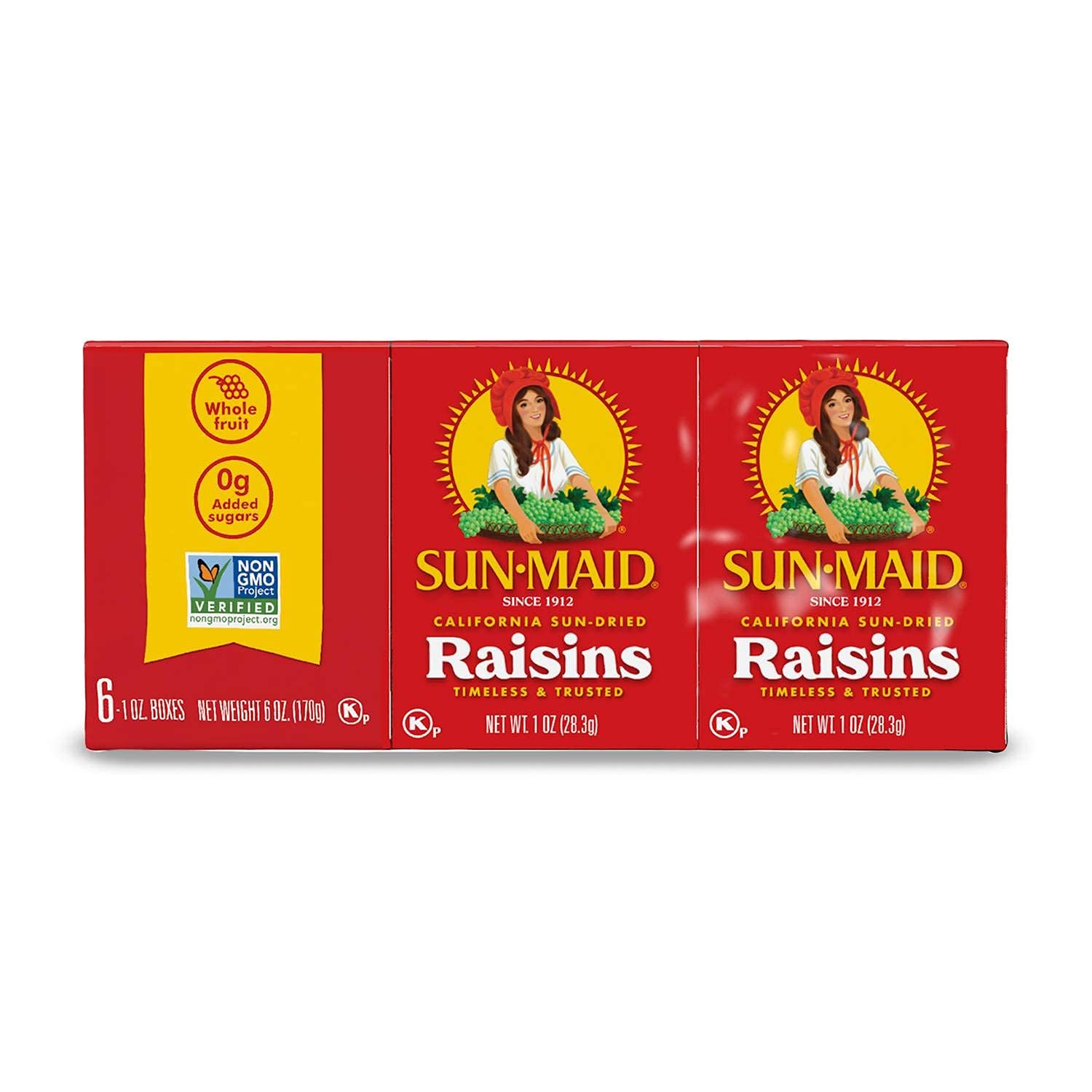 Amazon.com : Sun-Maid California Raisins Snack | 1 Ounce Boxes | Pack ...