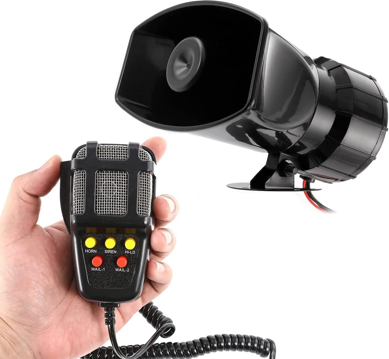 Buy PROKONAI Horn for Cars Jeeps suvs 7 Tone Loud Hooter with Mic VIP ...