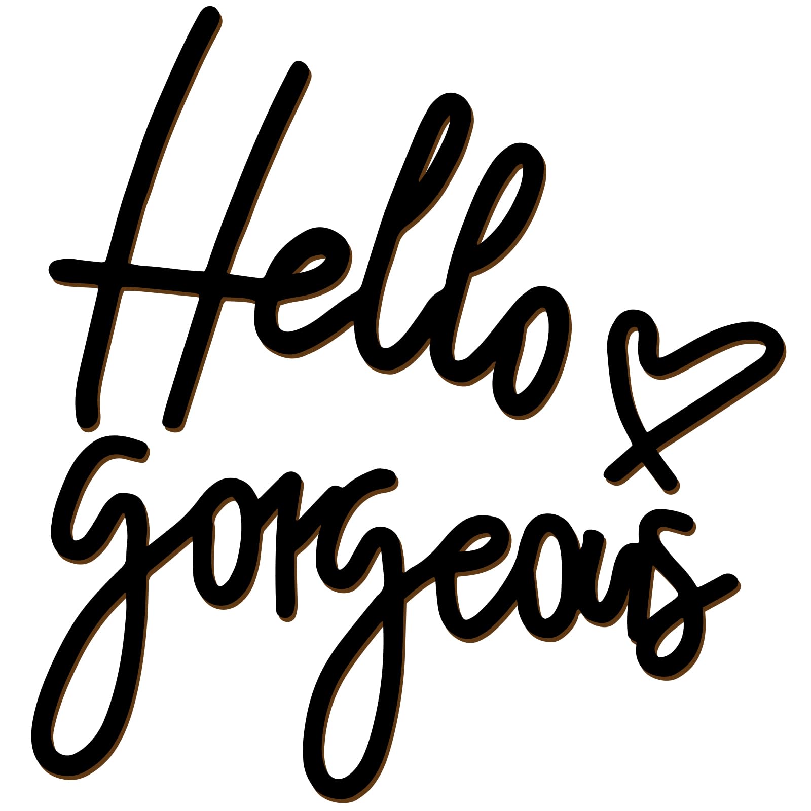 Amazon.com : Hello Gorgeous Wall Decor 3D Wooden Hello Gorgeous Sign ...