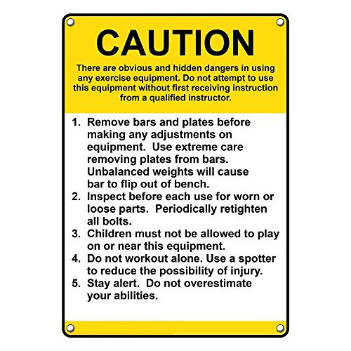 Amazon.com: Weatherproof Plastic Vertical Caution There are Obvious and ...