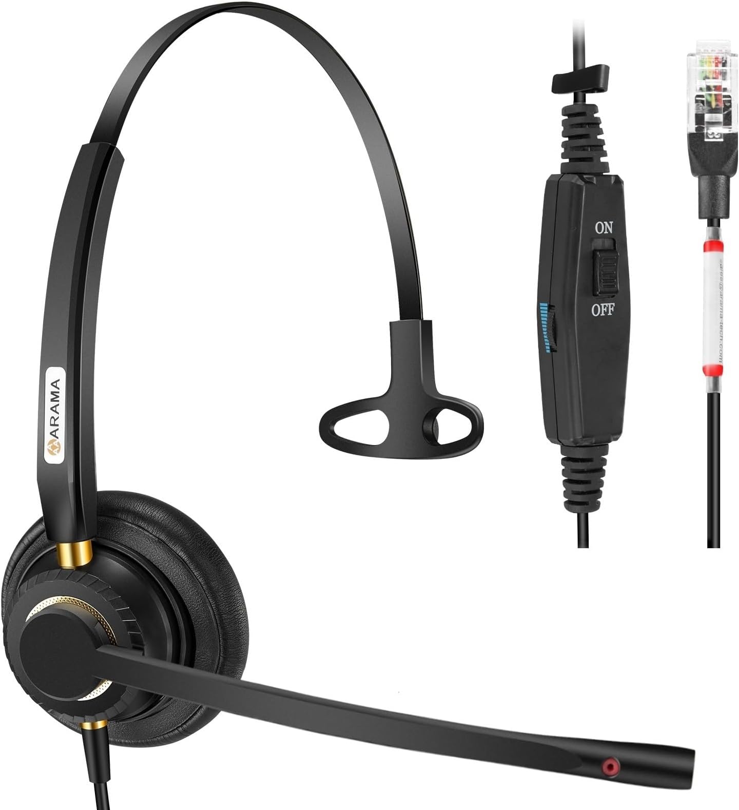 Amazon.com: Arama Cisco Phone Headset with Microphone Noise Cancelling ...