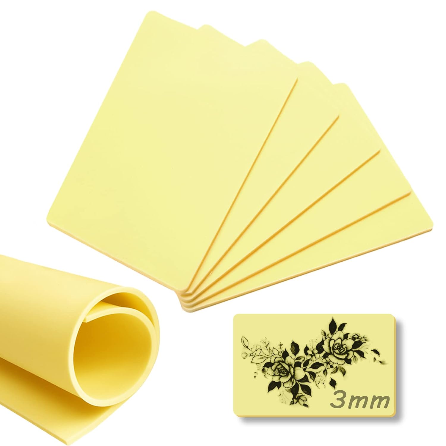 Amazon.com: 3mm Fake Skin Tattoo Practice Skins - Usiriy Tattoo Fake ...