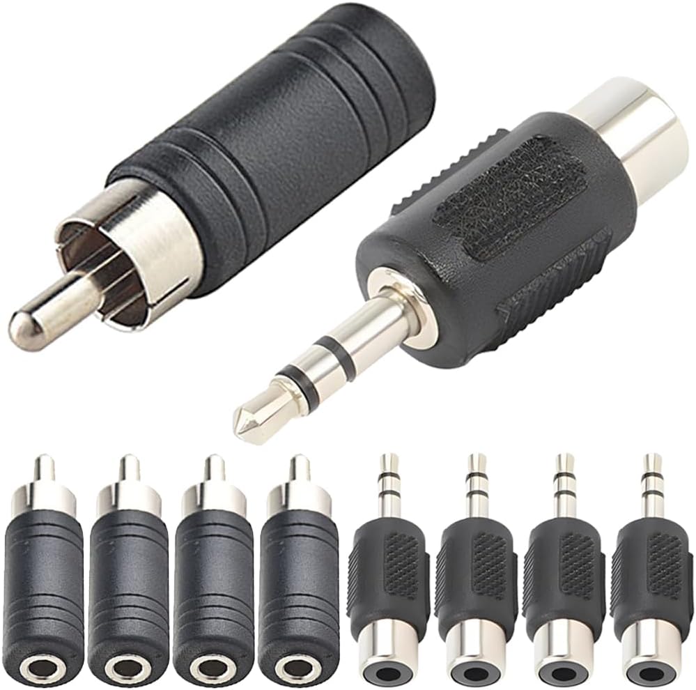 Amazon.com: VCE 2-Pack Gold Plated 3.5mm 1/8 inch Female Mono Jack to ...