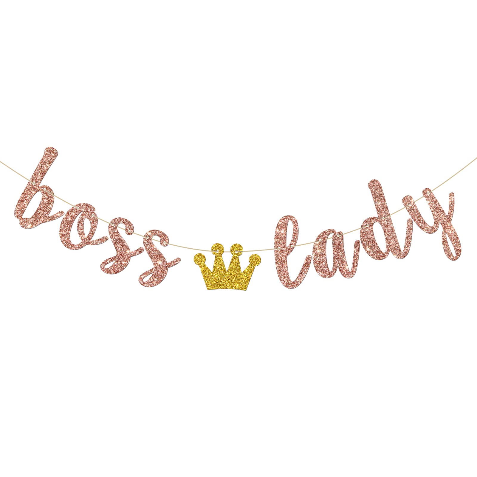 Amazon.com: INNORU Boss Lady Banner, Girls Queen Women Birthday Party ...