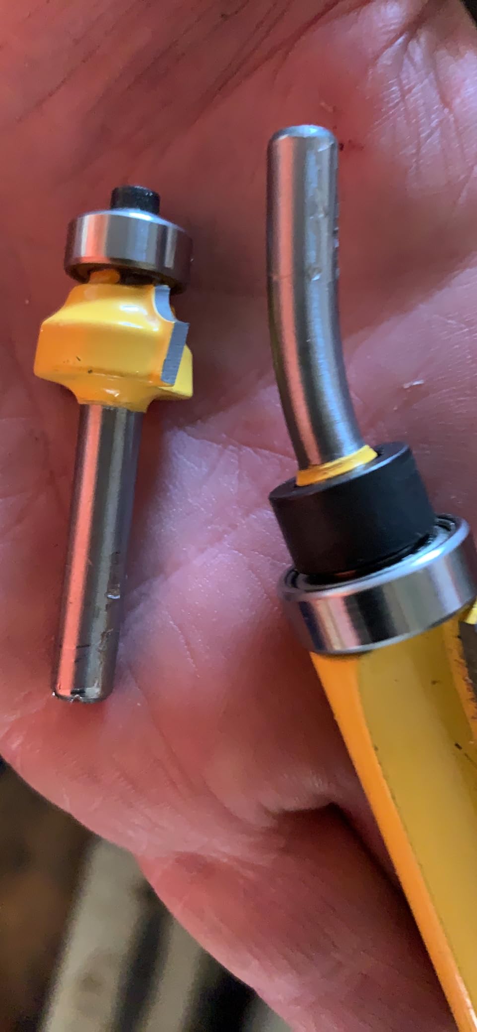 Yakamoz 4-Piece 1/4 Inch Shank Round-Over Router Bit Set, 5/16" 3/16" 1 ...