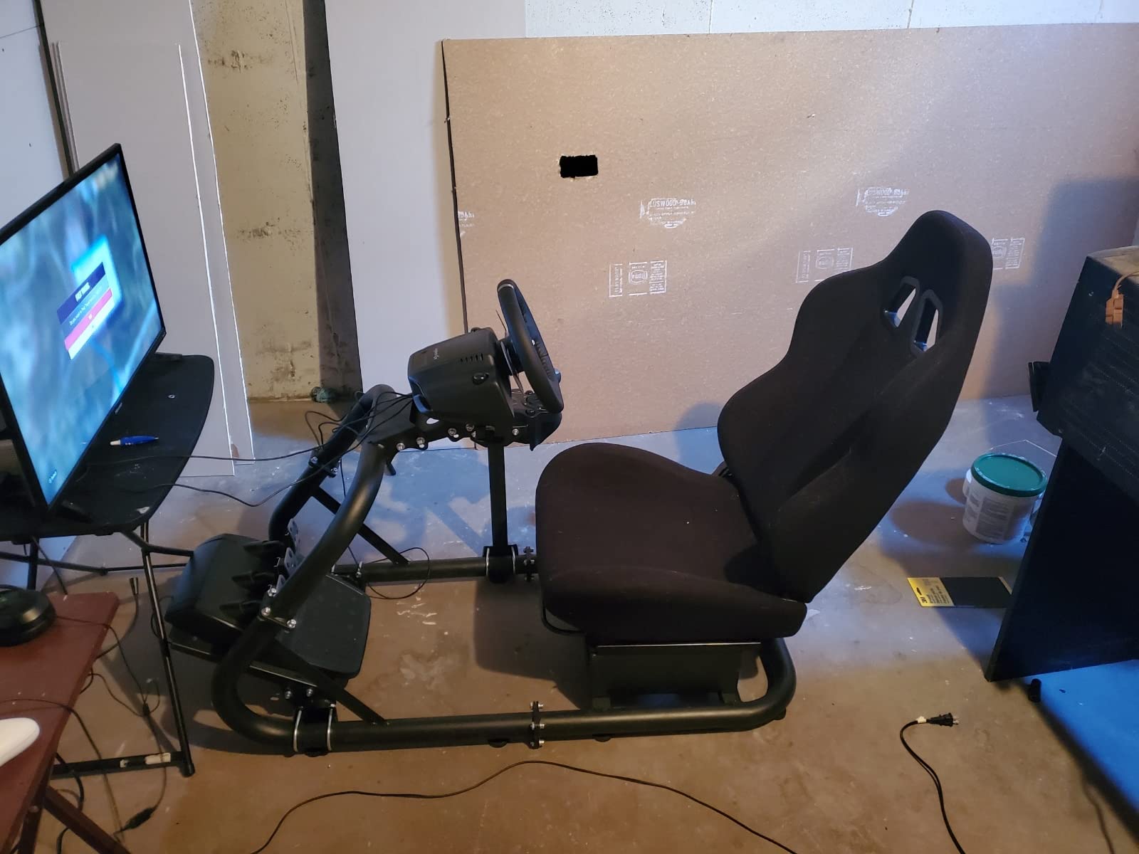 $10/mo - Finance Dardoo Racing Simulator Cockpit Frame with Black Seat ...