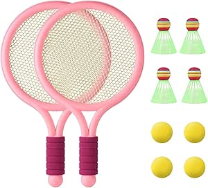 Kids Tennis Racket Set with Ball,16 Inch Plastic Tennis Racket with 4 ...