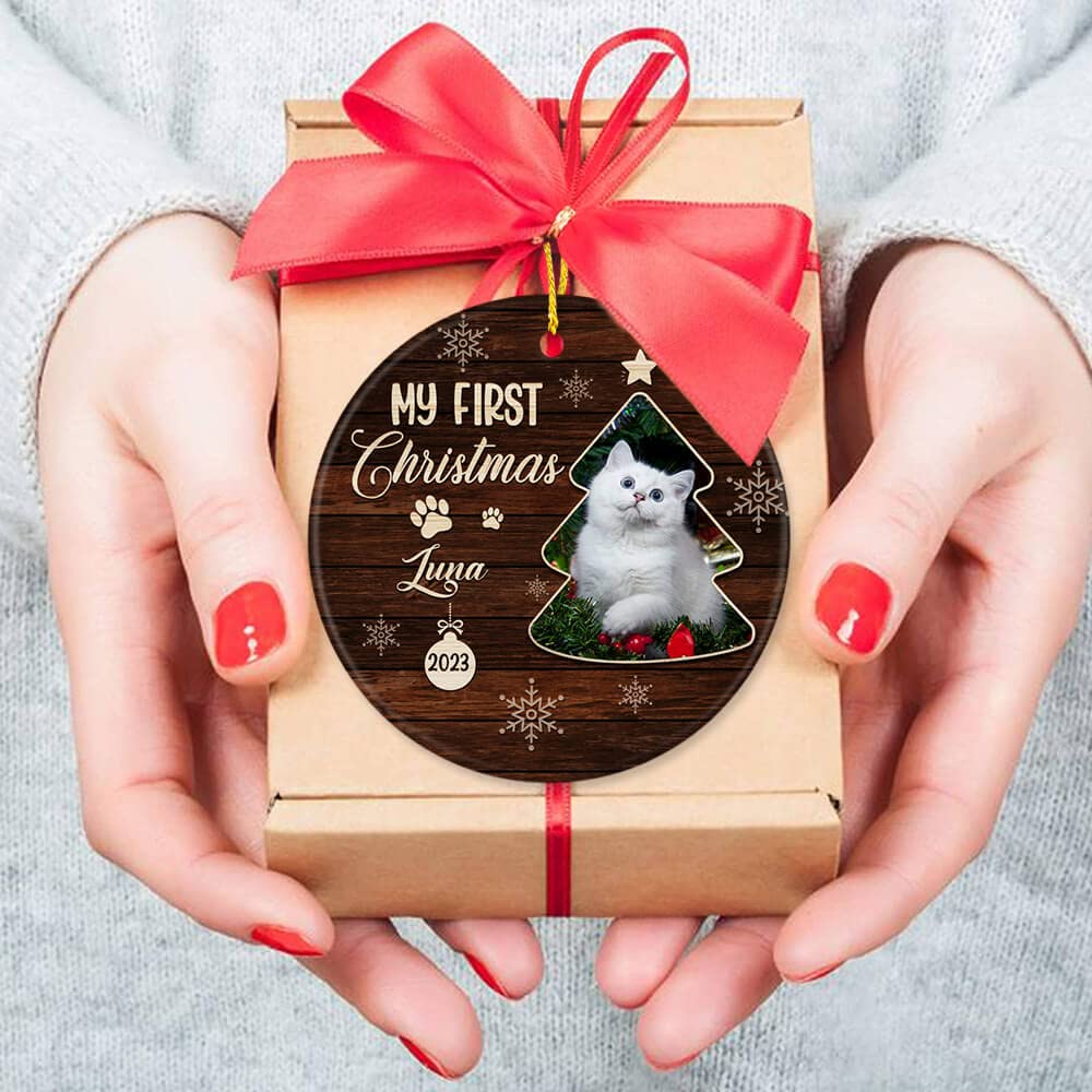 Cats First Christmas Ornaments Kitten Capers Illuminated Glass