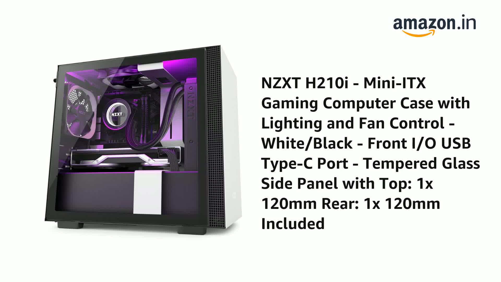 Nzxt H210i H210i | Minimalist Gaming PC Case | NZXT | Gaming PCs