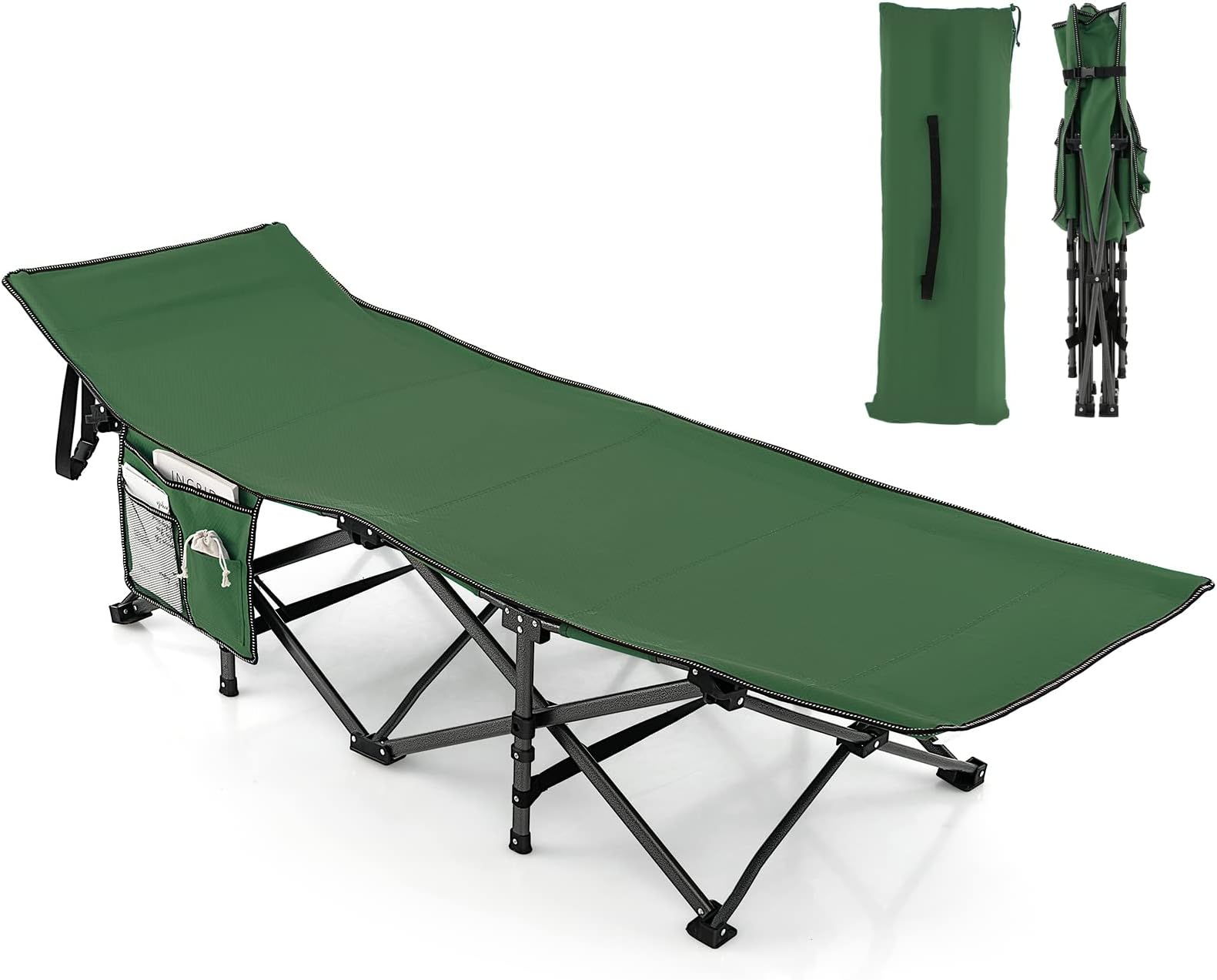 Amazon.com: EVER ADVANCED Sleeping Cot for Adults, Heavy Duty Camping ...
