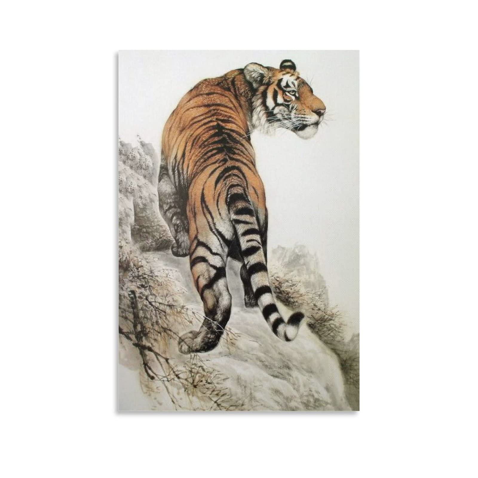 Climbing Tiger Drawing